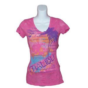 OP | Tops | Op Ocean Pacific Malibu Pink Burnout T Shirt S | Poshmark